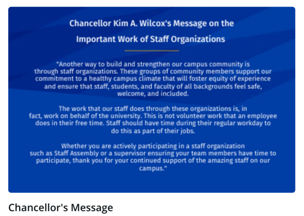 Canva template Chancellor's message version 1 | Science Ambassadors